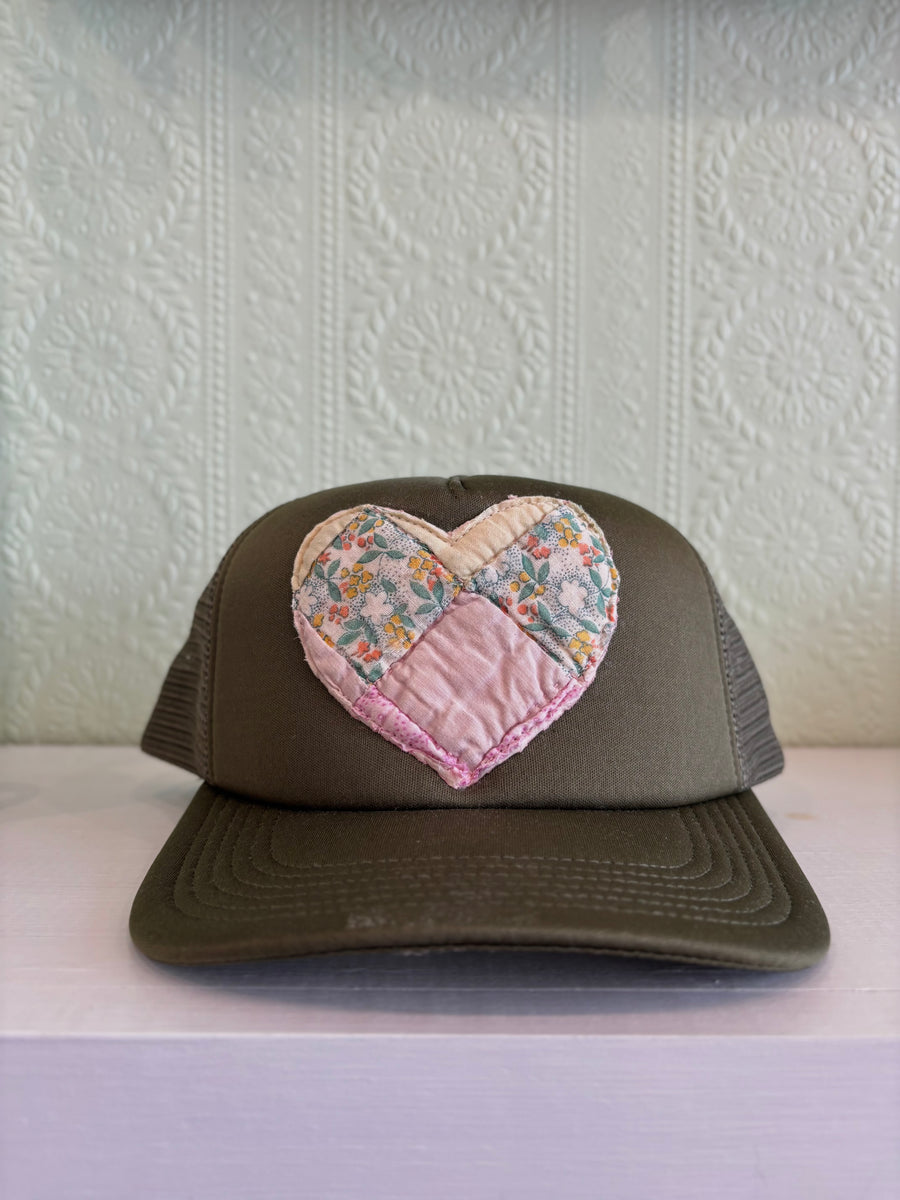 The Quilty Heart Trucker Cap – The Jaunty Lady