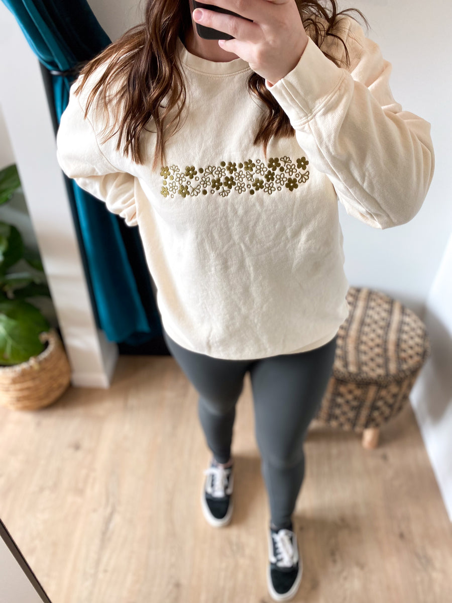 Whimsy Blooms Pattern (Embroidered Crewneck & Tee Options) – The Jaunty ...